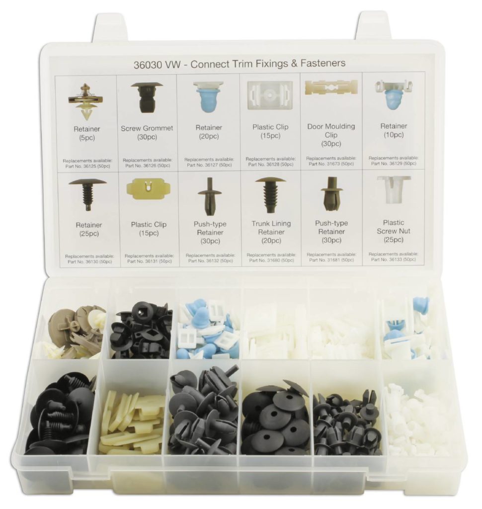 VW Assorted Trim Clips - 255 Pieces - Multilakk